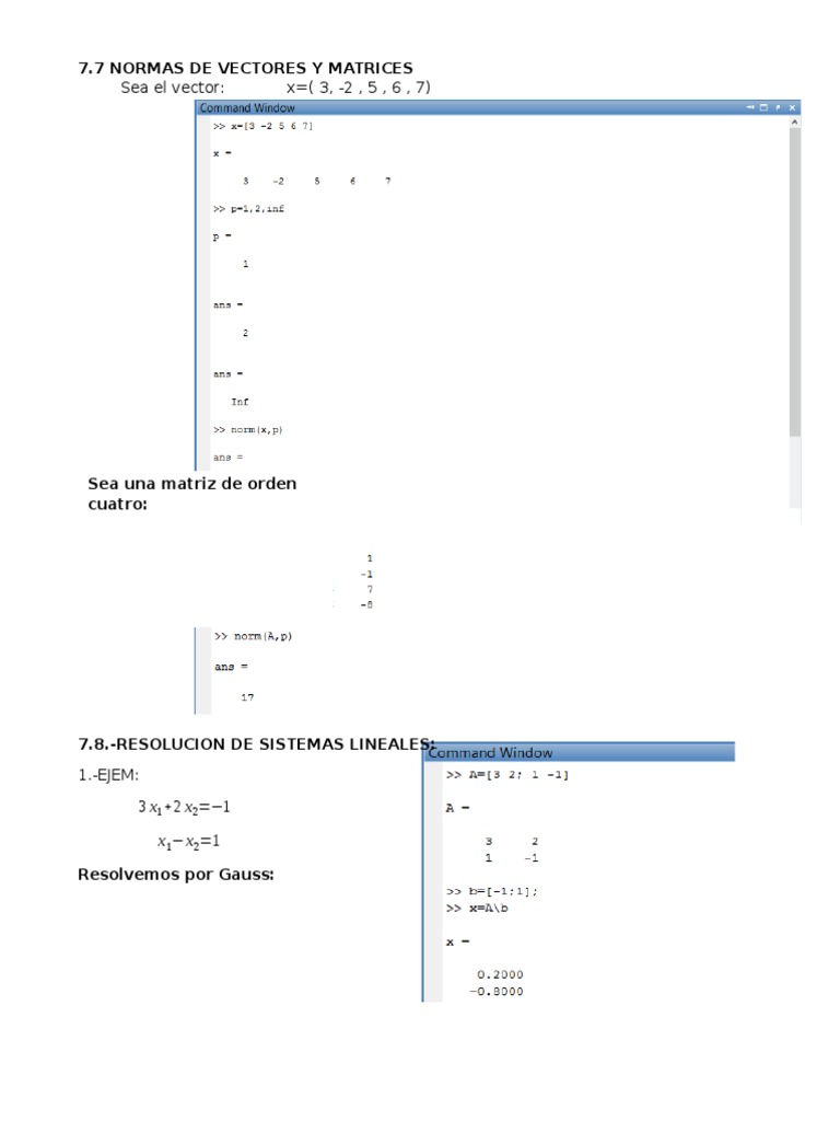Ejercicios Resueltos de Matlab - 2016 Umss | PDF