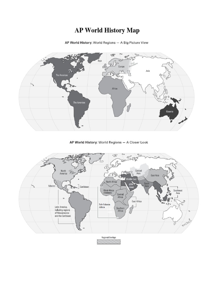 World Regions Map Big Picture and Closer Look | PDF