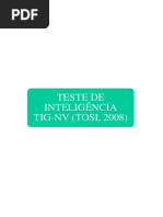 Teste G36 e G38 | PDF | Psicologia | Inteligência