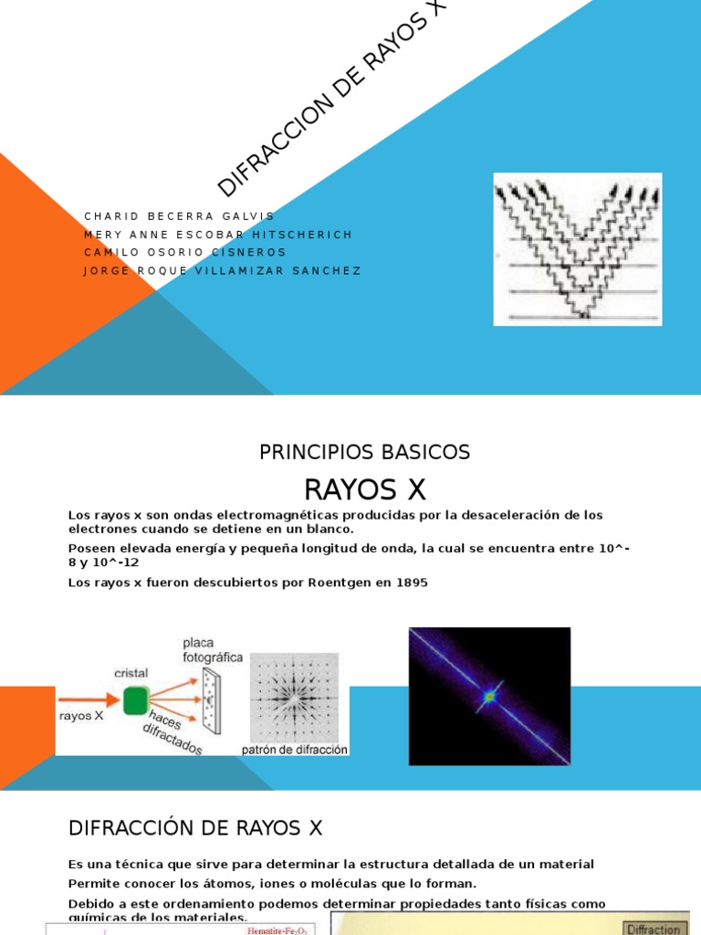 Difraccion de Rayos x Catalisis | Cristalografía de rayos X | Rayo X