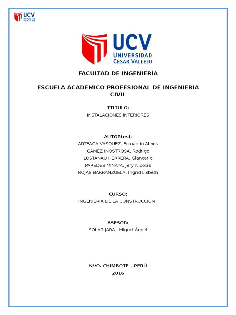 Caratula Ucv | PDF