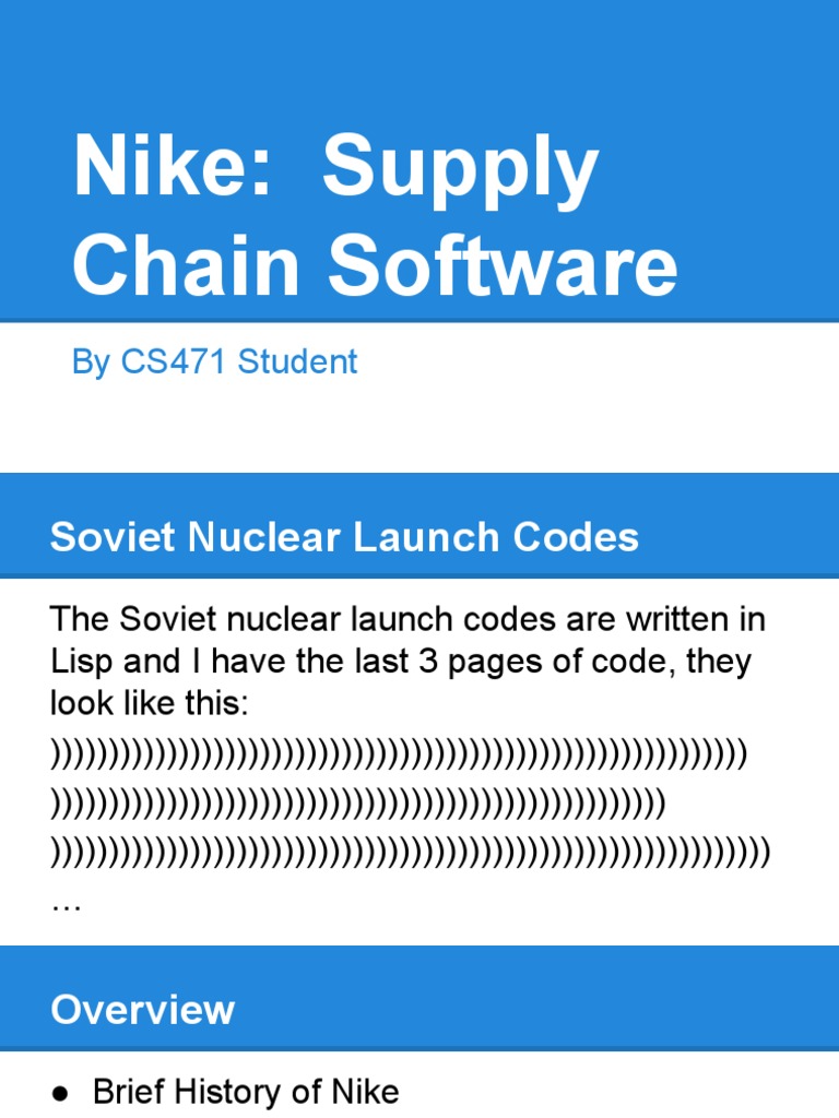 Nike's ERP Journey with SAP and I2 | PDF | Enterprise Resource Planning ...