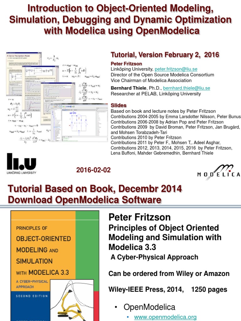 Modelica Tutorial | Download Free PDF | Software Engineering | Computing