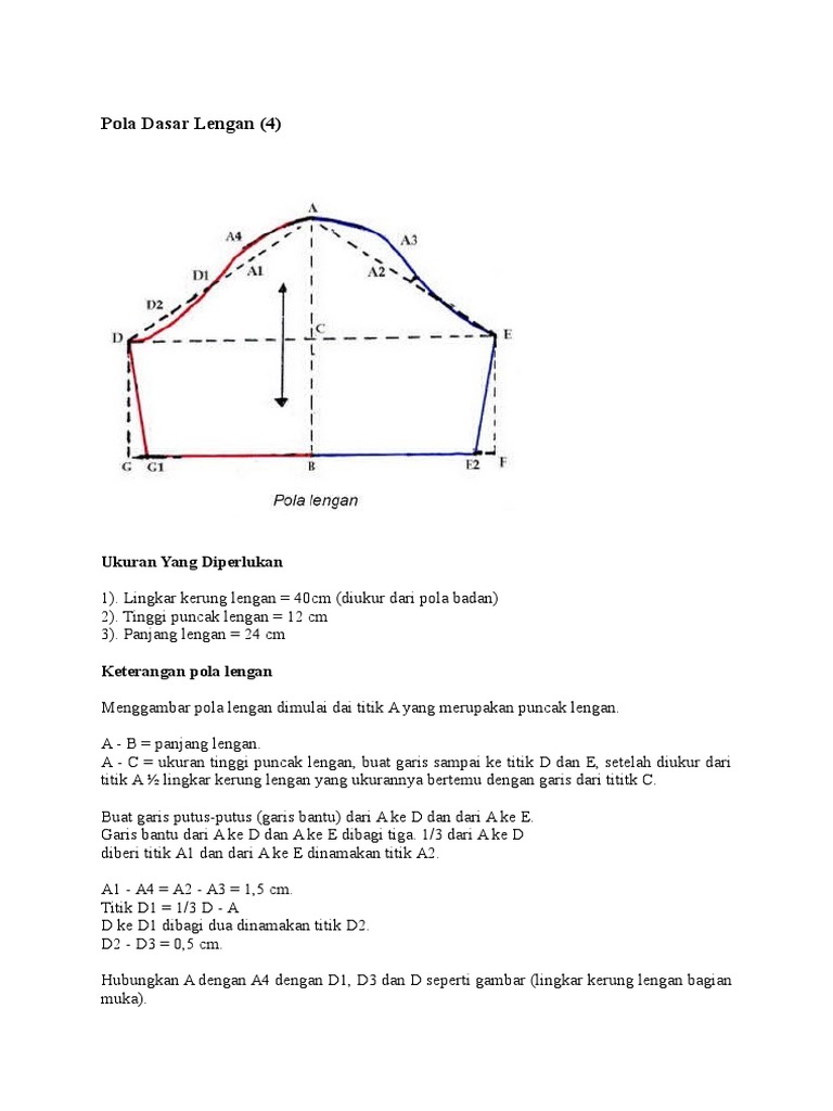 Pola Lengan Dasar: Panduan Lengkap | PDF