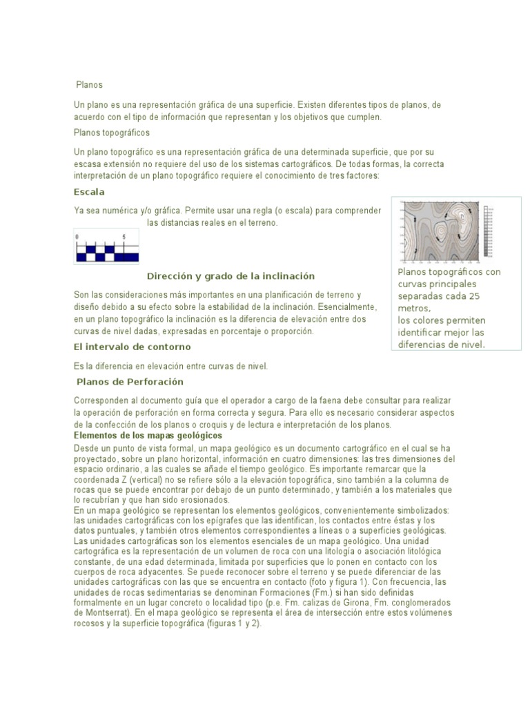 Elementos de Los Mapas Geológicos | PDF | Roca (geología) | Mapa