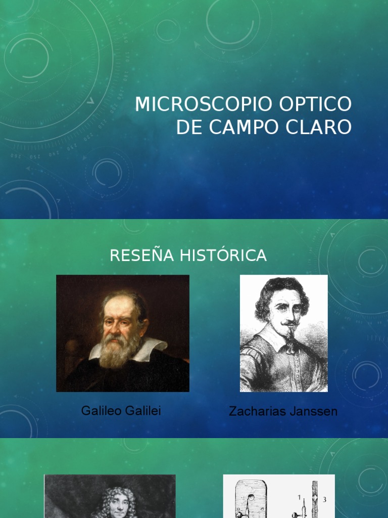Microscopio de campo claro: partes y funcionamiento | PDF | Microscopía ...