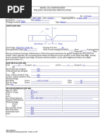 Welding Procedure Specification Template | PDF