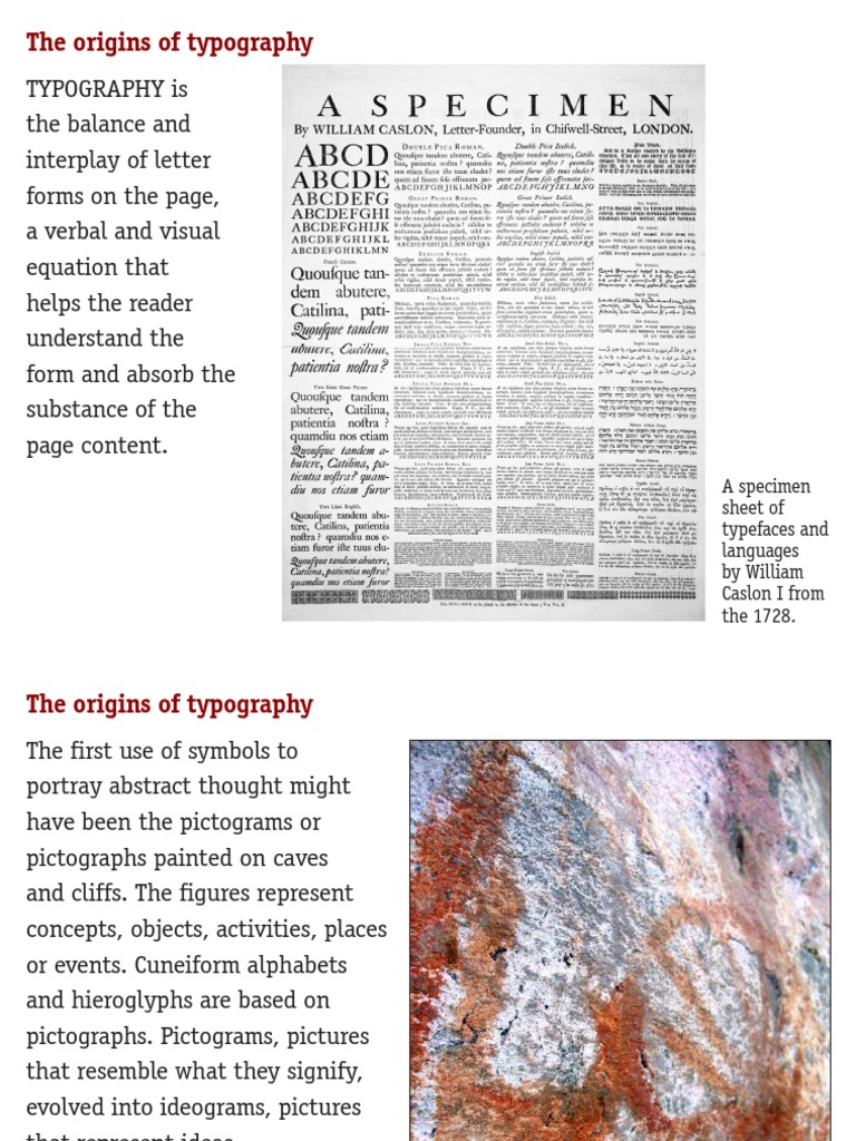 The Origins of Typography PDF | PDF | Writing | Printing