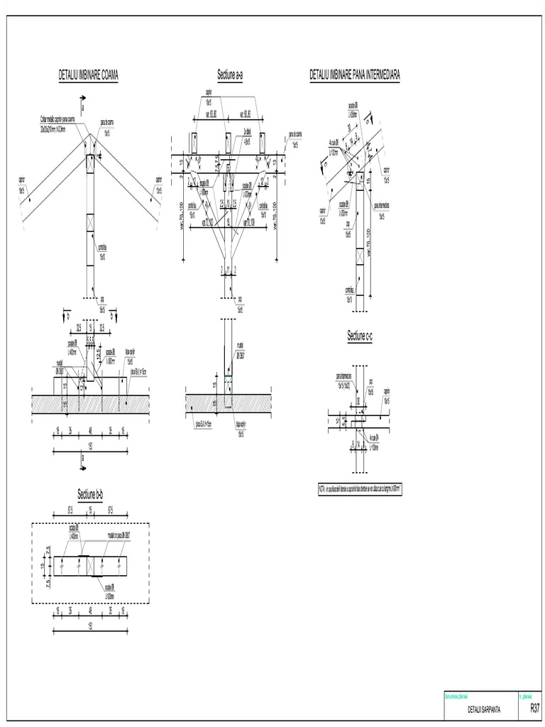 R37 - Detalii Sarpanta | PDF