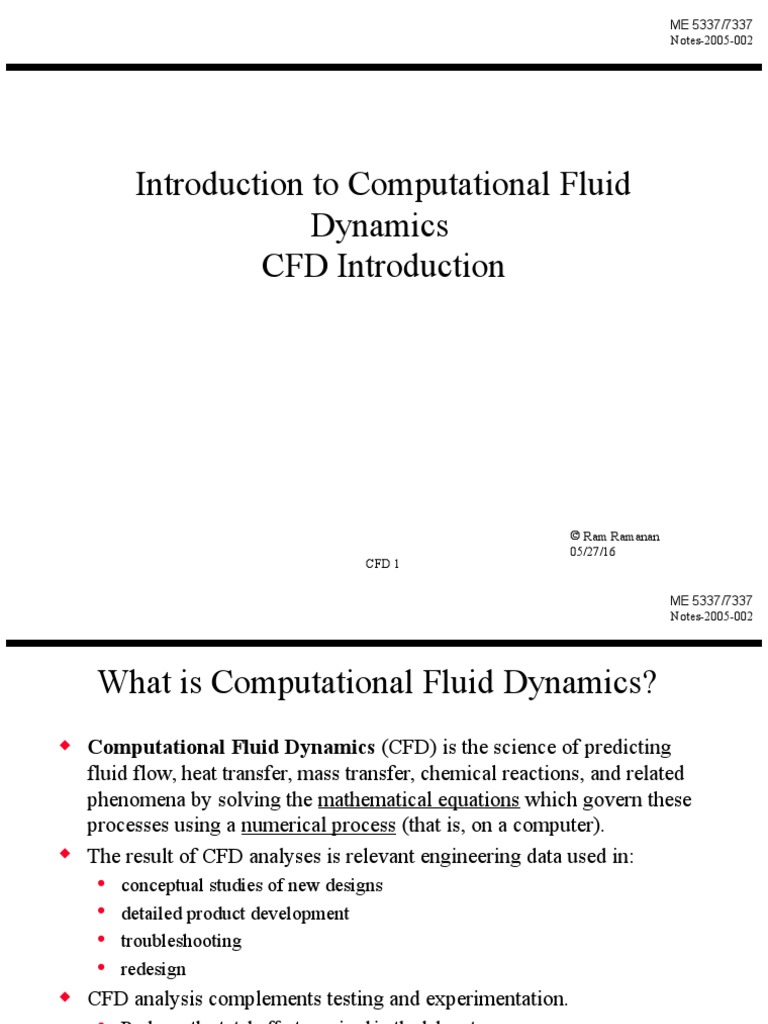CFD (Computation Flow Diagram) | PDF | Computational Fluid Dynamics ...