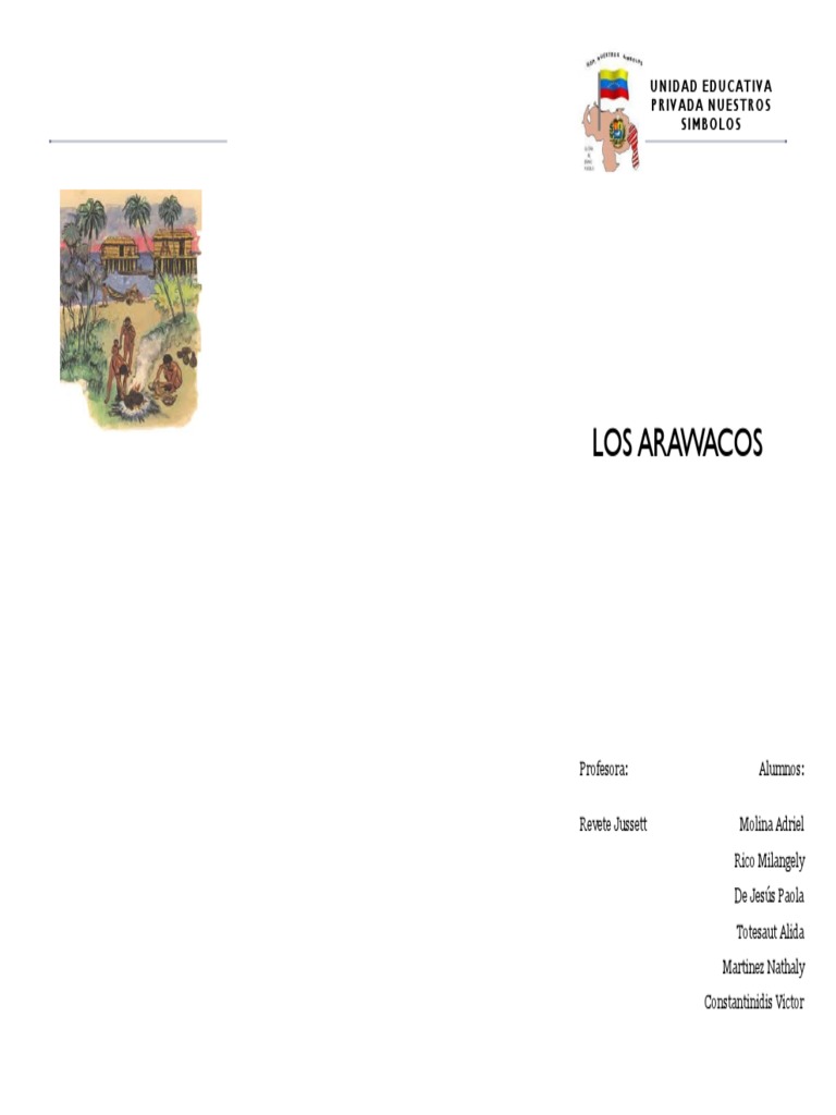 Triptico Los Arawacos | PDF | Pueblos Indígenas de las Américas | Personas