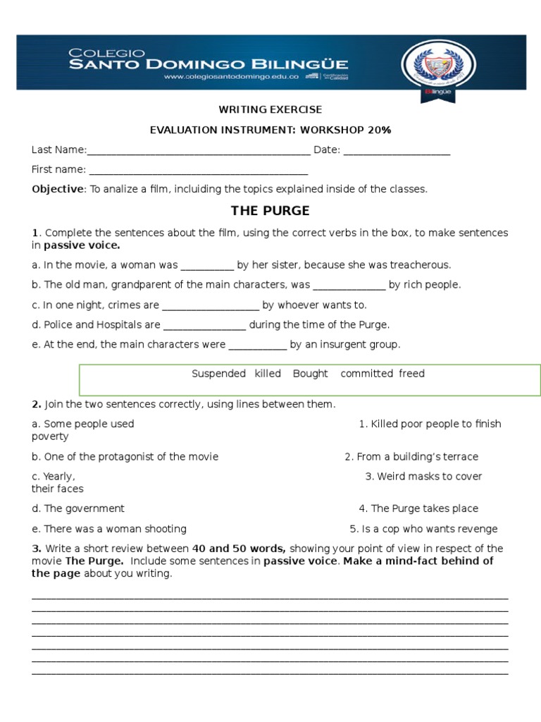 Writing Exercise | PDF