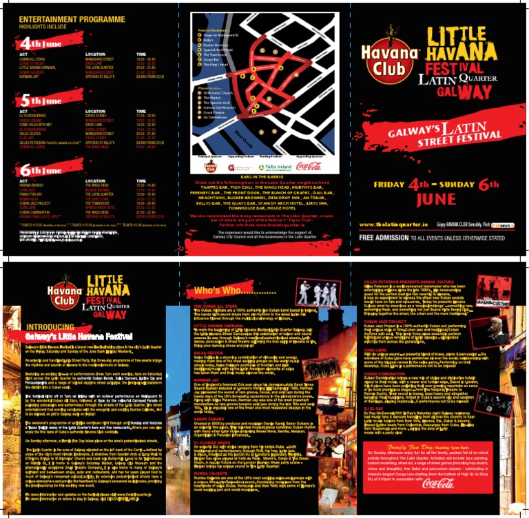 Little Havana Festival Final Brochure | PDF | Havana | Cuba