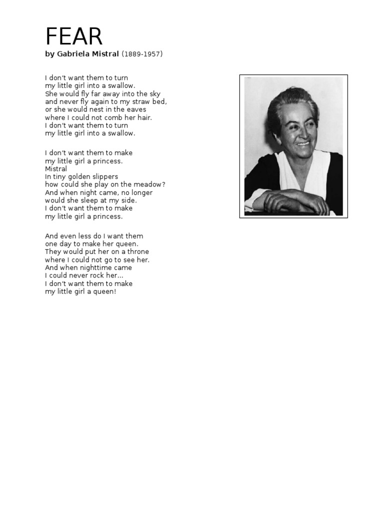 Fear Poem | PDF | Poetry