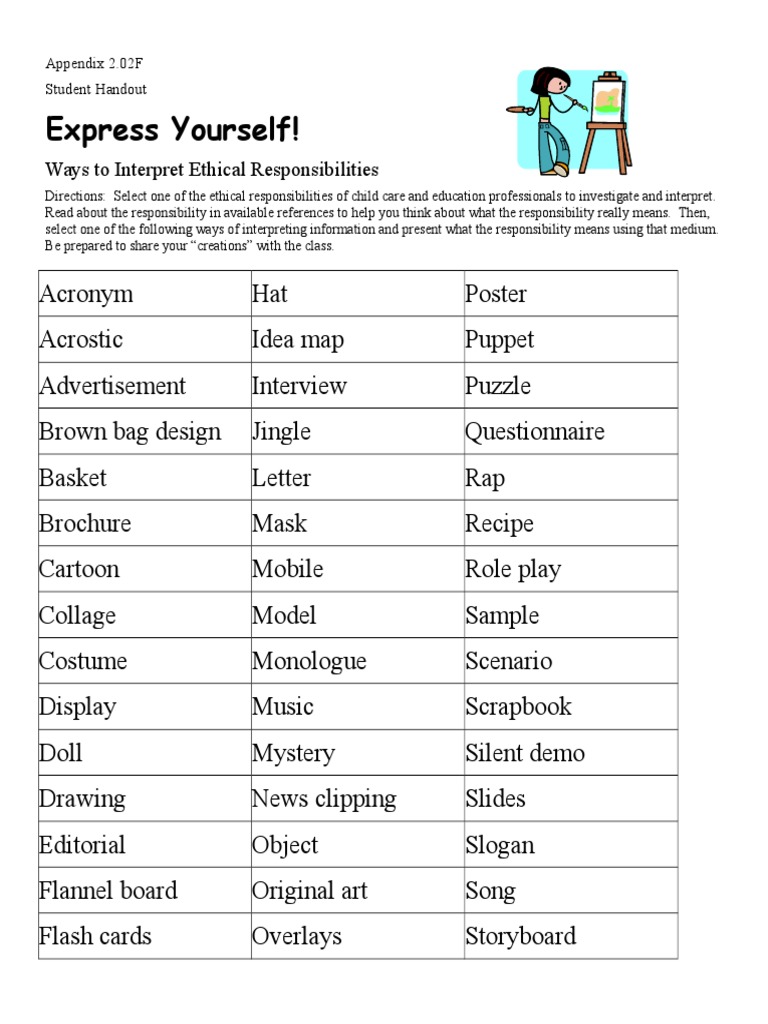 2 02 Express Yourself - Unity Lewis | PDF
