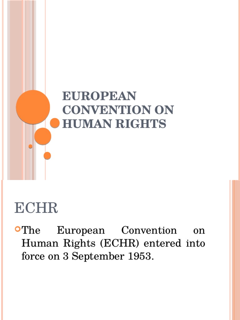 European Convention On Human Rights | PDF | European Convention On ...