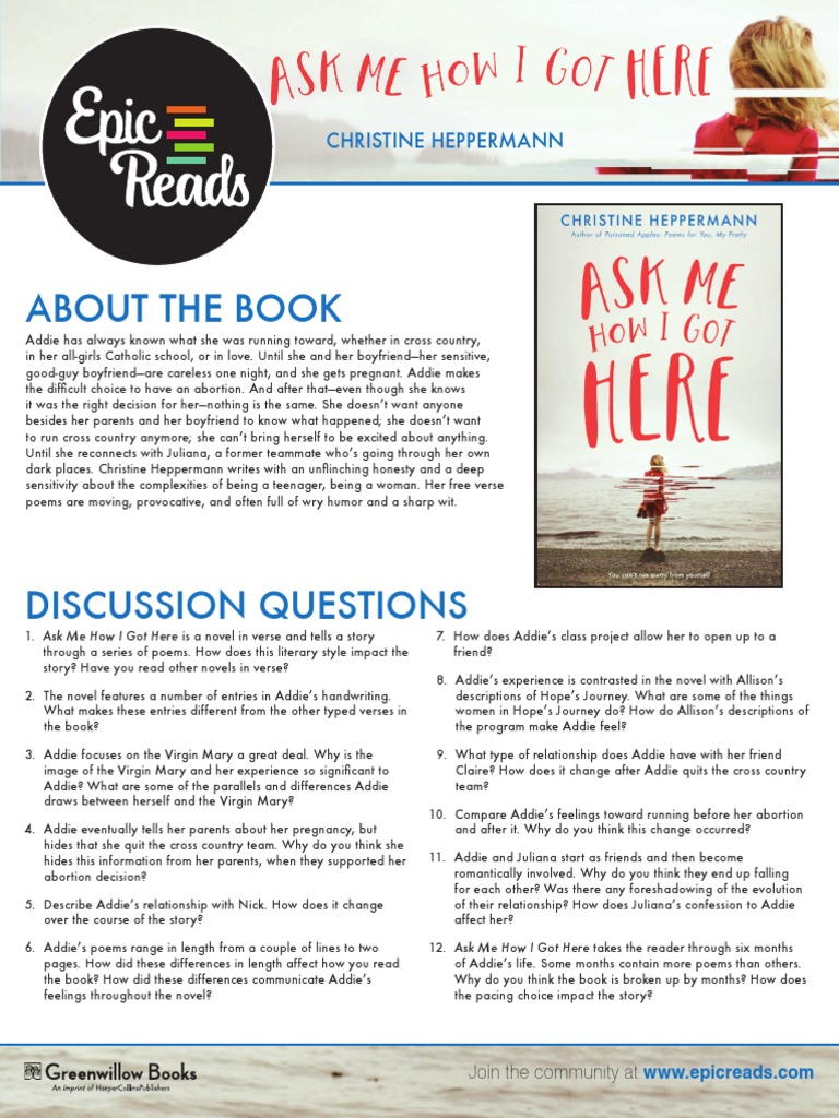 Book Club Guide: Ask Me How I Got Here | PDF | Books