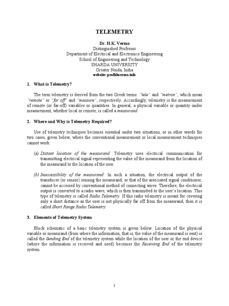 Telemetry | PDF | Analog To Digital Converter | Modulation