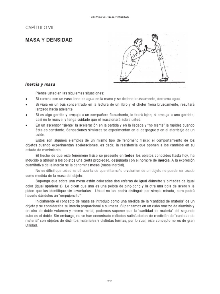 Masa y Densidad | PDF | Densidad | Masa