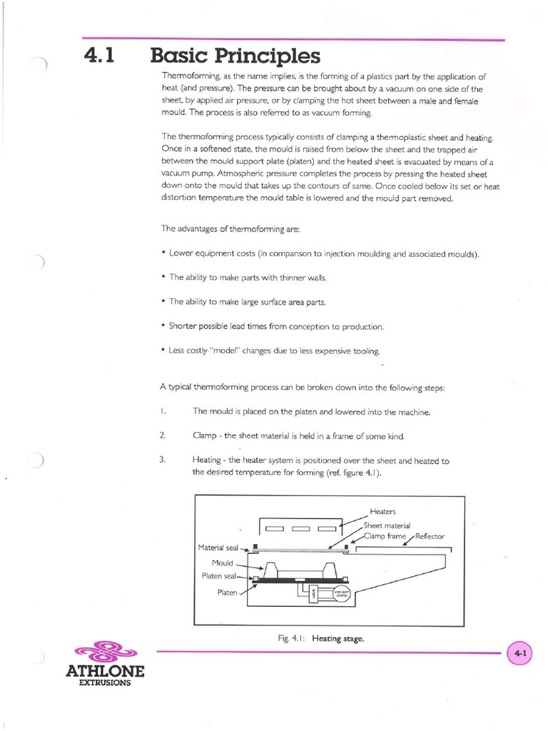 Thermoforming Materials Thermoforming Basic Principles Athlone | PDF