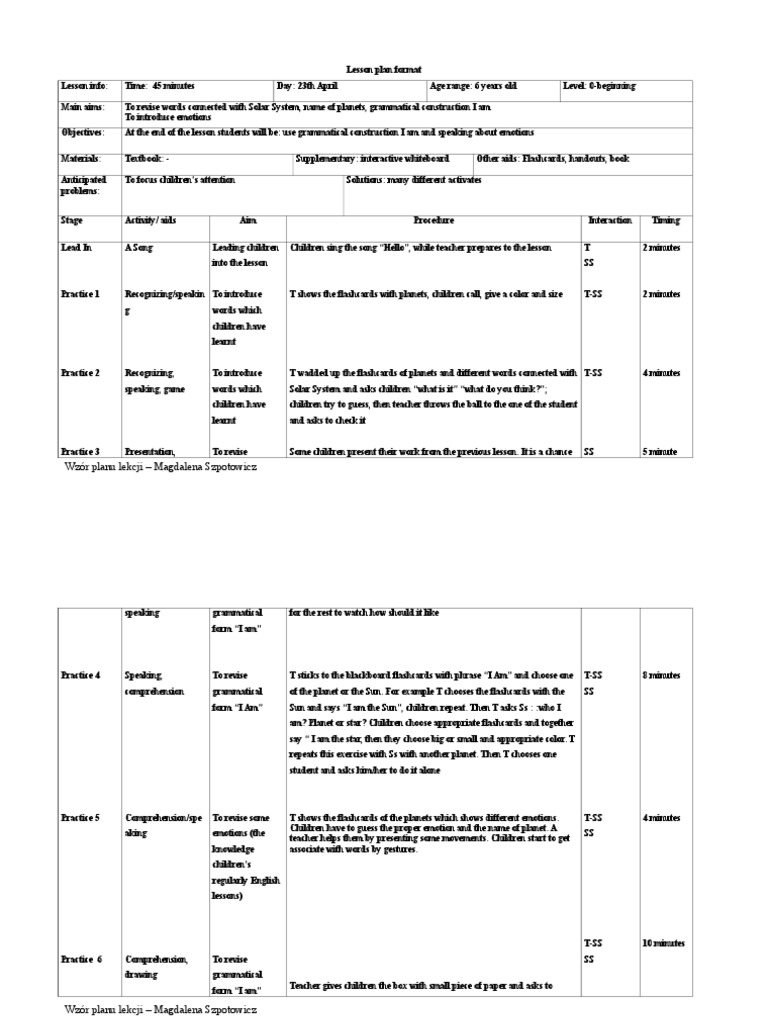 Clil Lesson 4 | PDF | Lesson Plan | Communication