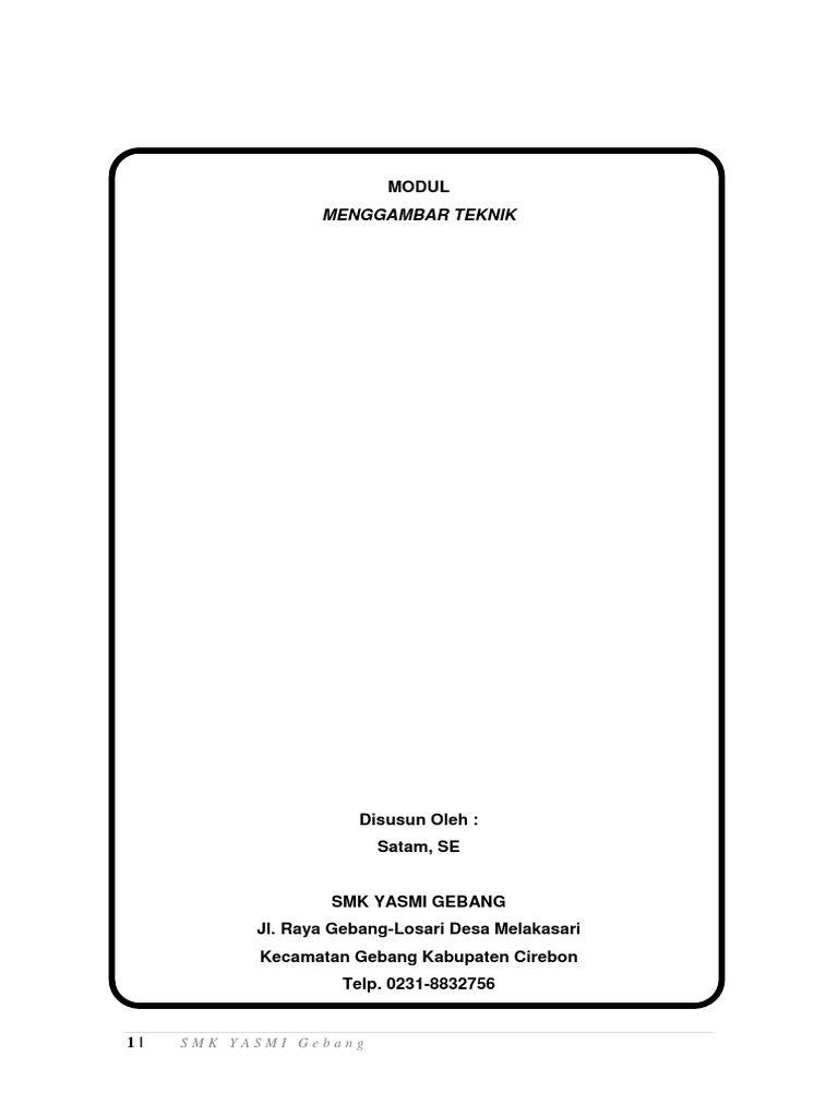Modul Gambar Teknik PDF | PDF