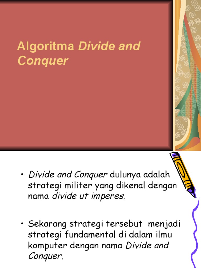Algoritma Divide and Conquer | PDF