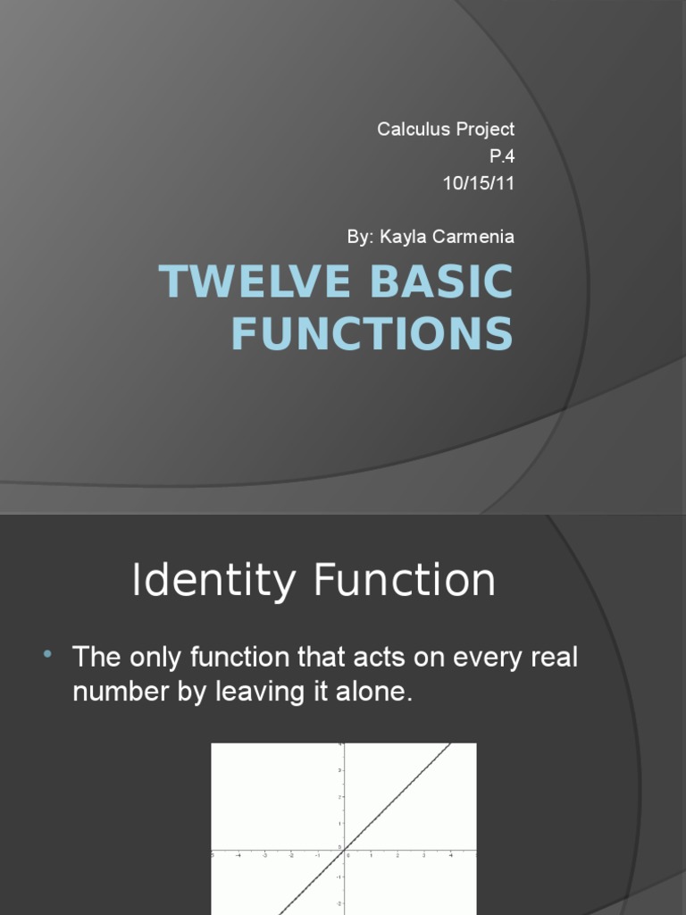 12 Basic Functions Powerpoint | PDF | Science & Mathematics