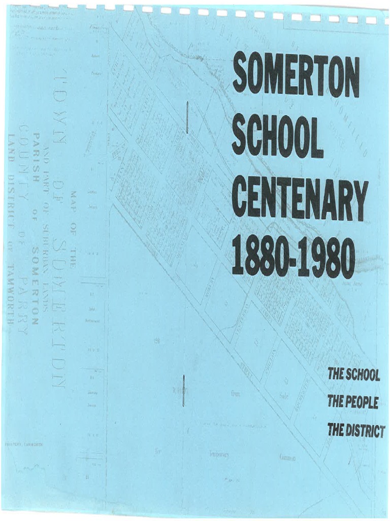 Somerton School Centenary 1880-1980 | PDF | Agriculture | Nature