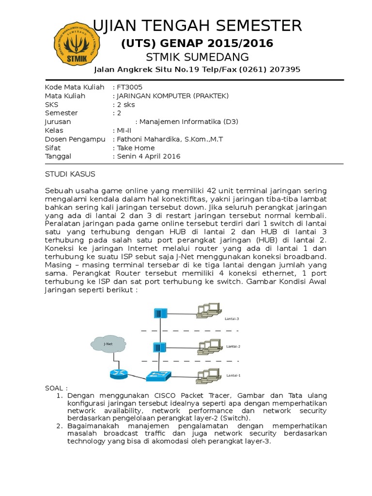 Uts Jarkom Praktek | PDF
