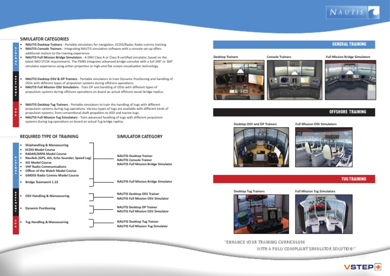 NAUTIS Maritime Simulator Training Options | PDF