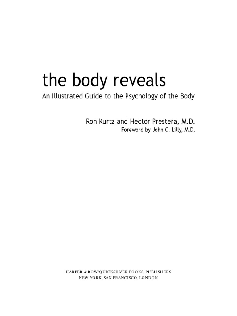The Body Reveals | PDF | Psychotherapy | Feeling
