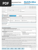 Existing ADNIC Reimbursement ClaimForm | PDF | Patient | Hospital