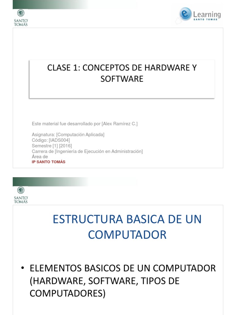 Conceptos Hardware y Software | PDF