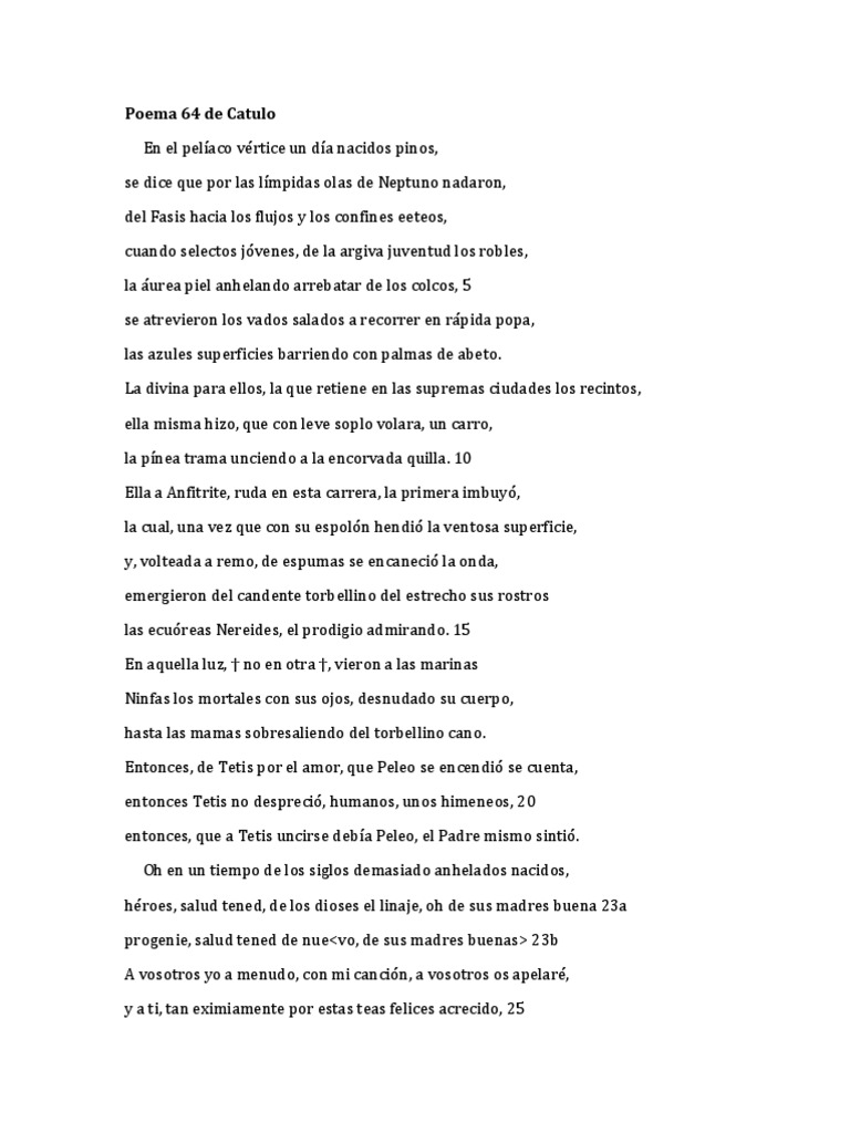 Poema 64 de Catulo | Teseo | Mitología griega