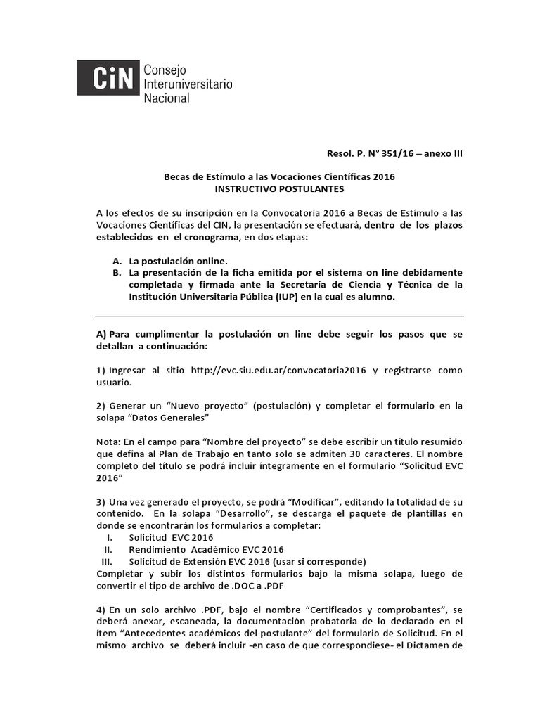Instructivo para La Carga de Solicitud Anexo III | PDF | Formato de Documento Portable | Archivo ...