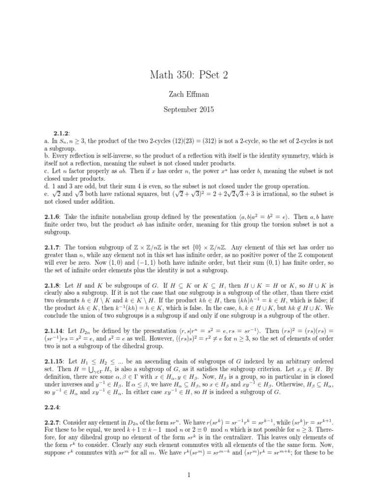 Galois Theory Notes | PDF | Group (Mathematics) | Integer