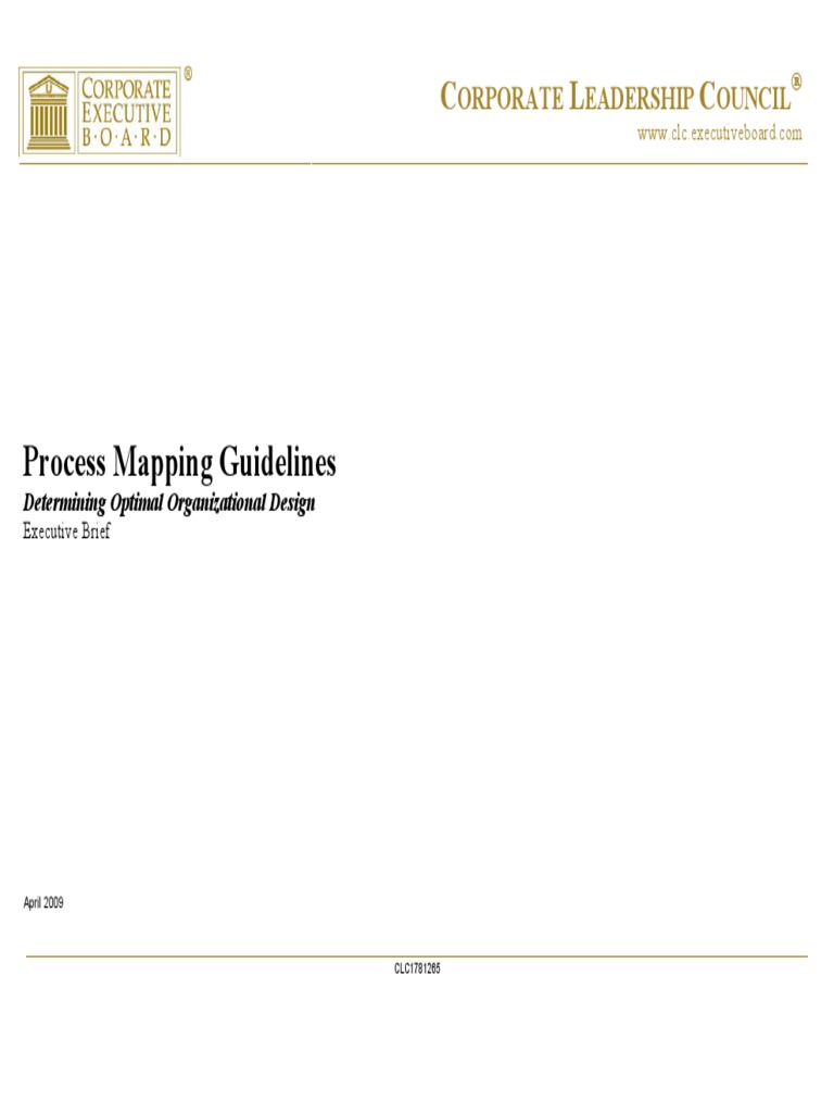 CLC Process Mapping Guidelines PDF | PDF | Business Process | Business ...