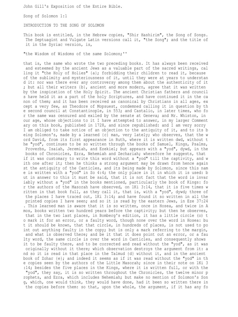 22 - Song of Solomon | PDF | Bible | Grace In Christianity