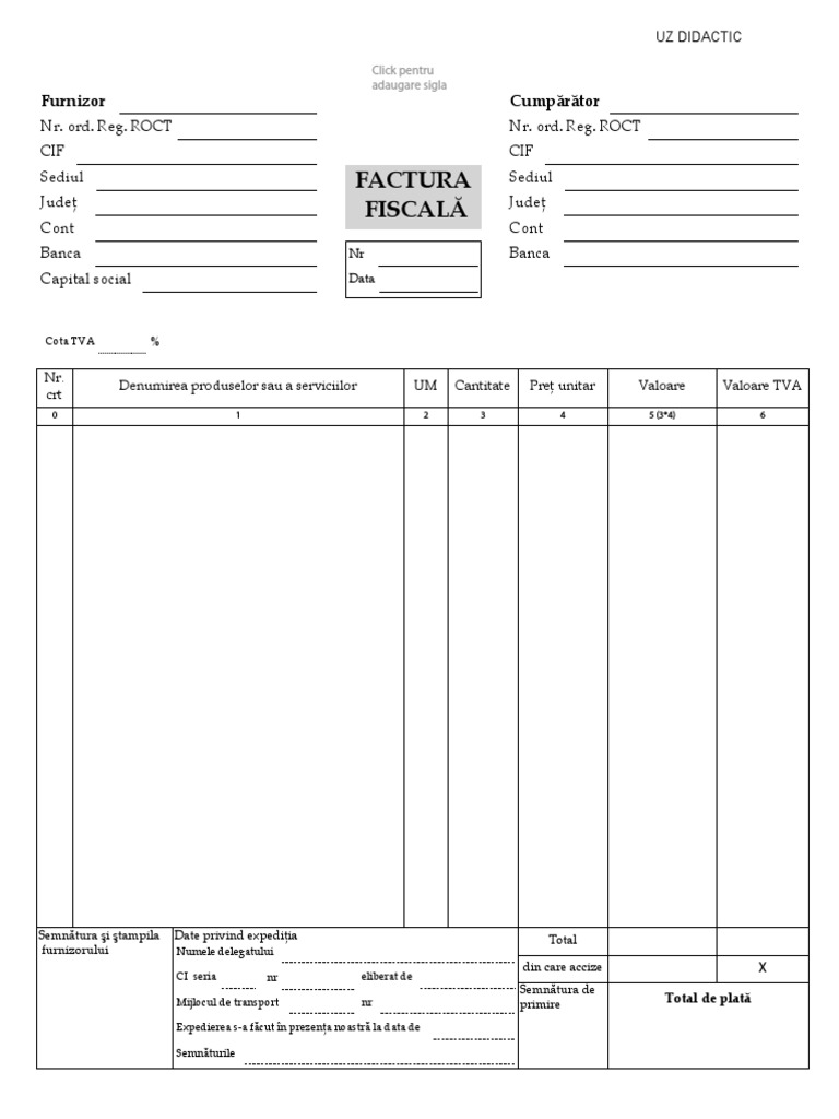 Model Factura PDF | PDF