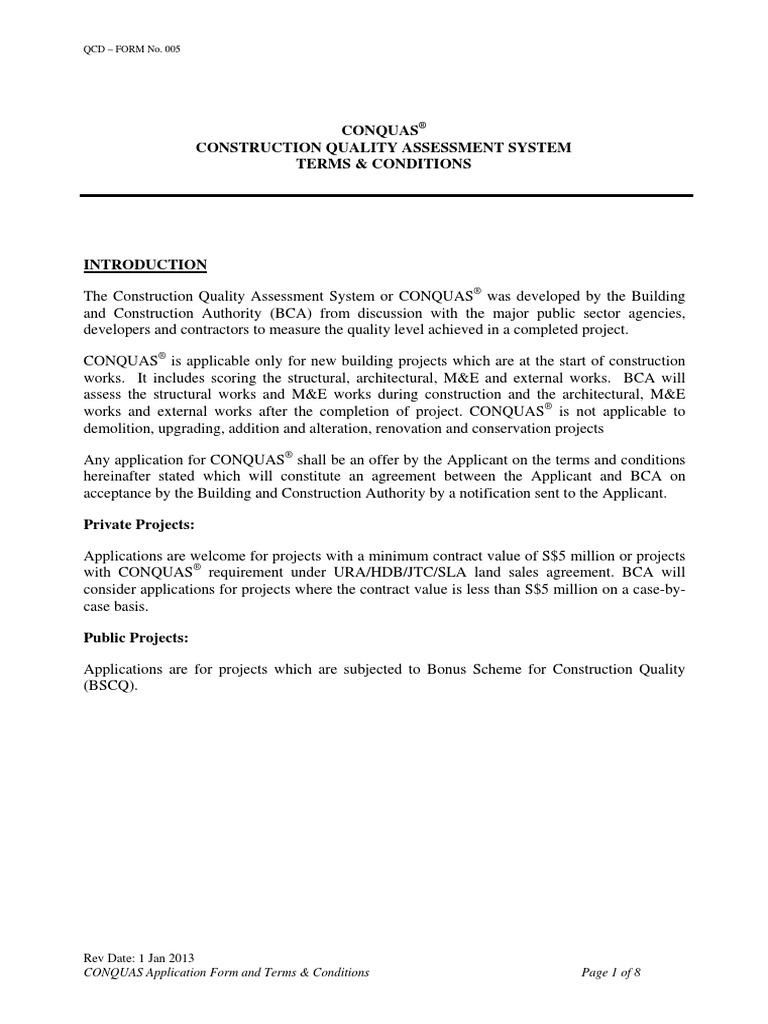 CONQUAS Standard | PDF | Private Law | Virtue