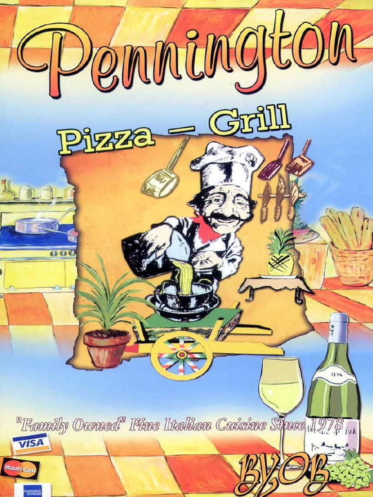 Pennington Pizza-Grill Menu | PDF | Pizza | Salad