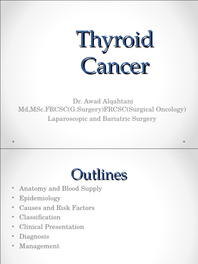 Thyroid Cancer: Causes, Types, Diagnosis and Treatment | PDF | Cancer ...