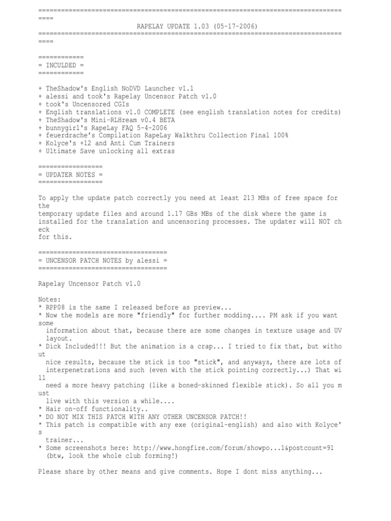 RL Update 103 Read Me | PDF | Computing | Software