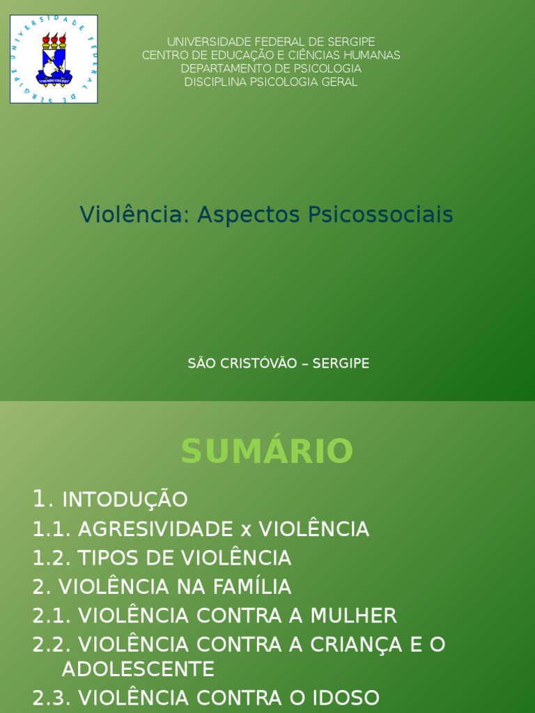 Violência: Aspectos Psicossociais e Tipos | PDF | Assédio moral ...