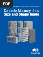 Solid Concrete Block Size Specifications | PDF | Concrete | Masonry