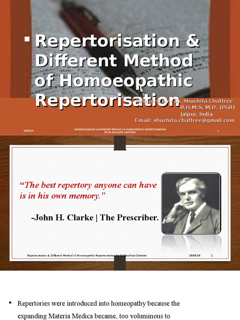 Repertorisationdifferentmethodofhomoeopathicrepertorisation2 ...