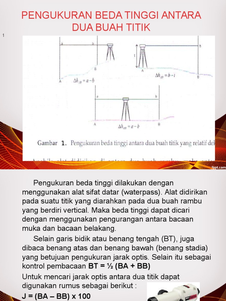 Pengukuran Beda Tinggi | PDF