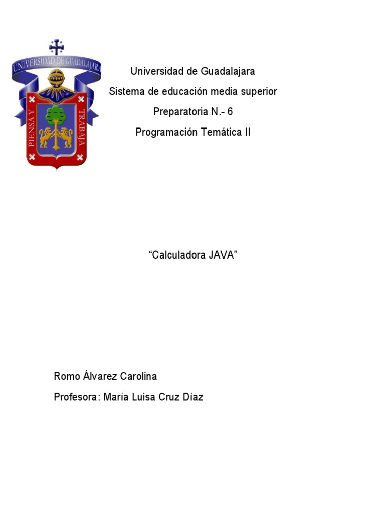 Calculadora Java | PDF | Java (lenguaje de programación) | Programación ...