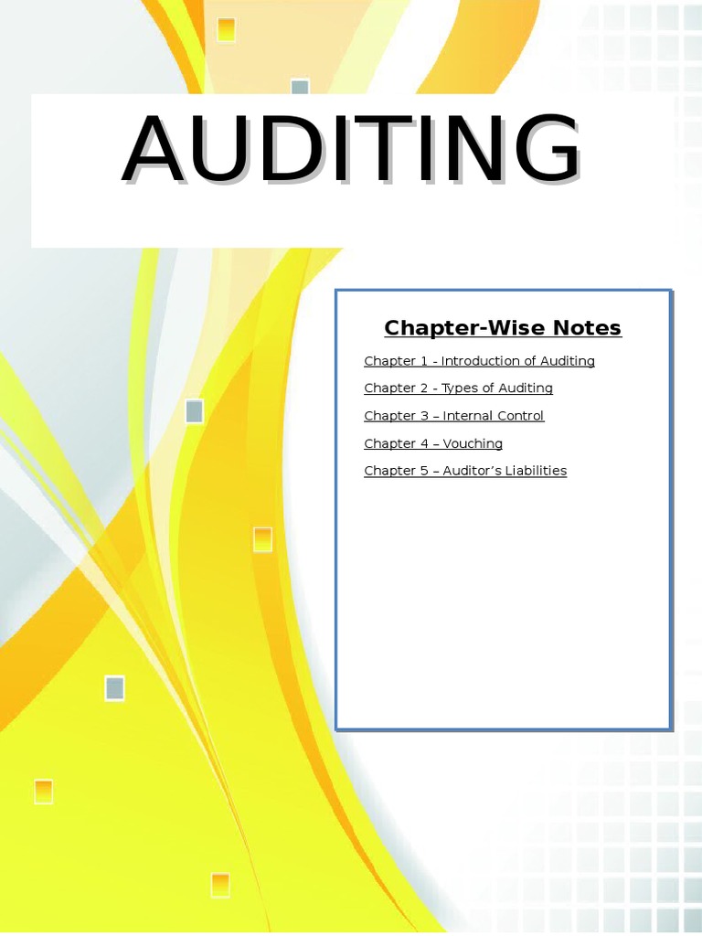 Auditing Essentials for Students | PDF | Financial Audit | Audit